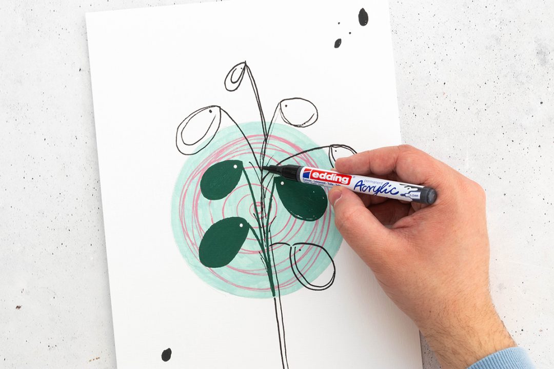 Acryl malen einfach gemacht: Florale Poster gestalten