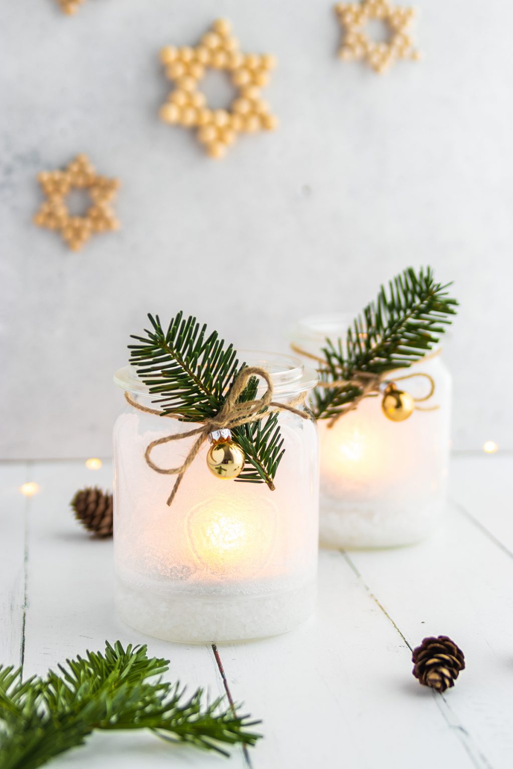 DIY: Geeiste Windlichter mit Salz selber machen