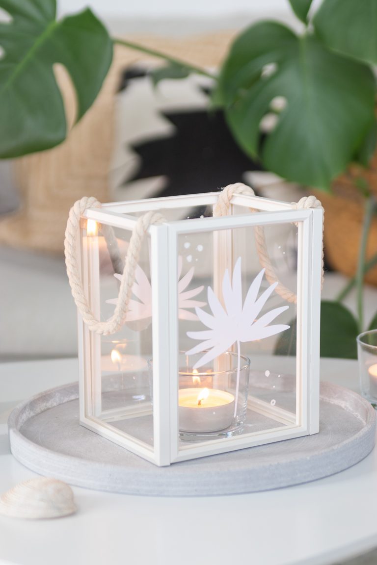 DIY Laterne aus Bilderrahmen basteln