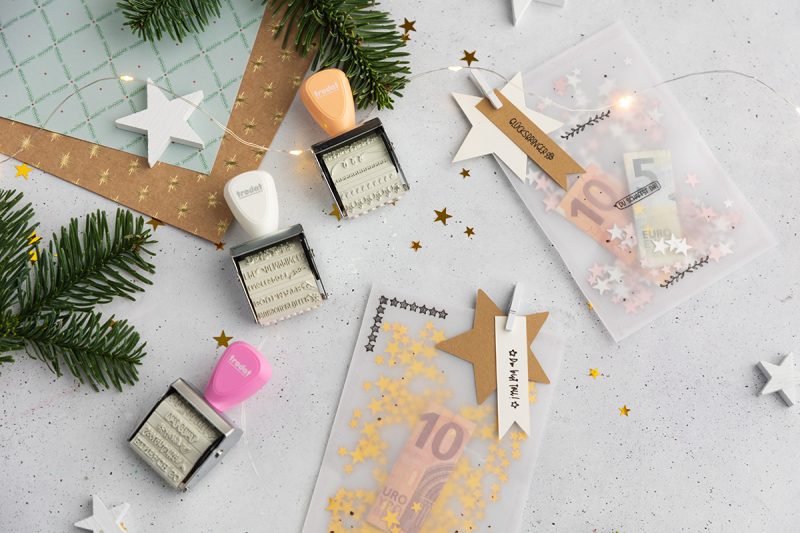 DIY Geldgeschenk: Glückwunschkarten mit Geld basteln